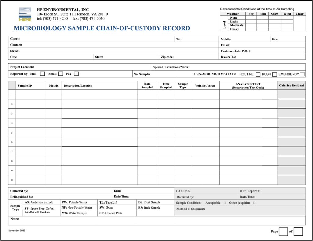 Forms & Documents - HP Environmental